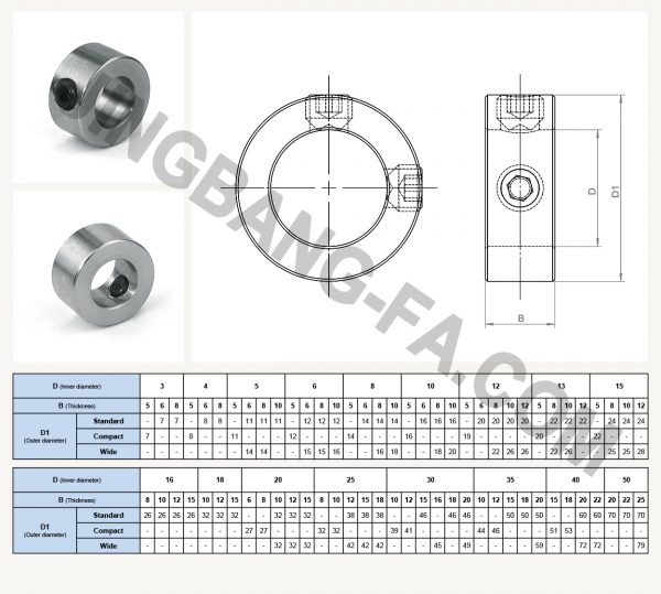 Shaft Collars - Set Screw - Shaft Collars,Shaft Coupling,Conveyor ...